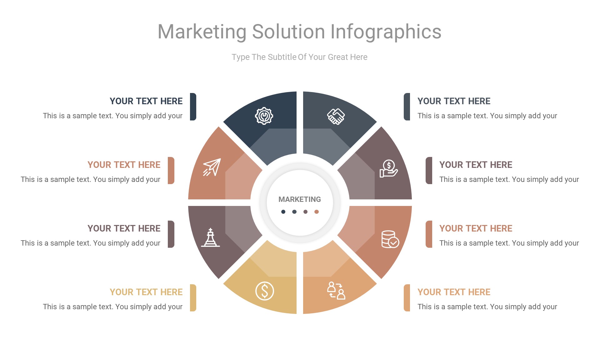 Marketing Solution Infographics Presentation Template by SOOZ_ART | GraphicRiver